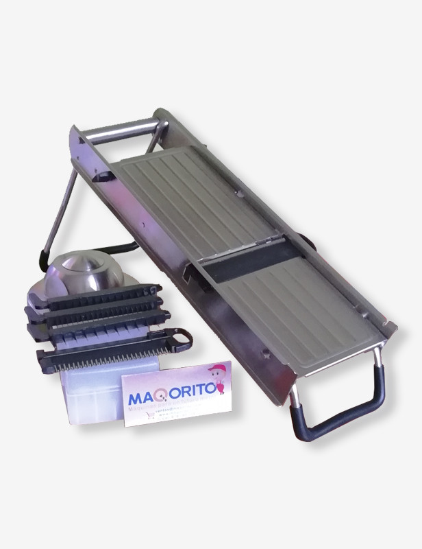 MANDOLINA MANGO Y CUCHILLAS ACERO INOXIDABLE WINCO